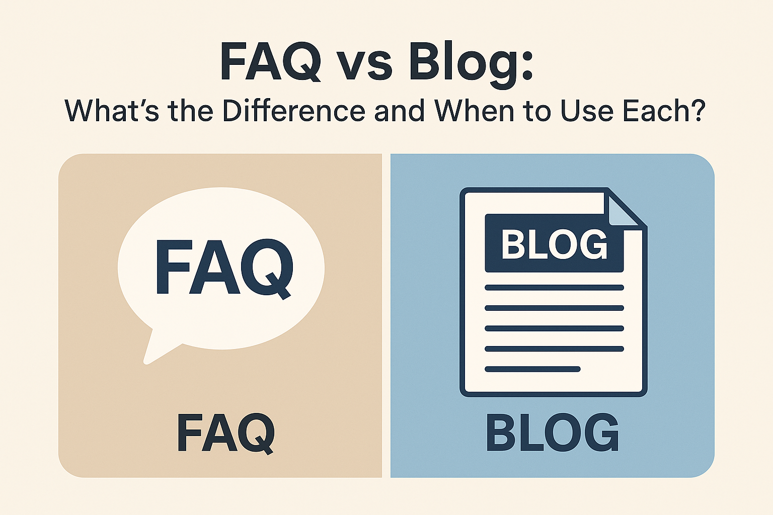 FAQ vs Blog: What’s the Difference and When to Use Each?